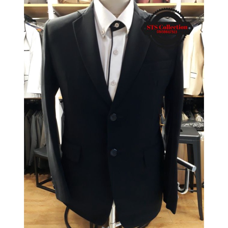 Jual Wow Murah Meriah..!! Jas Hitam Formal Polos / List , Jas hitam ...