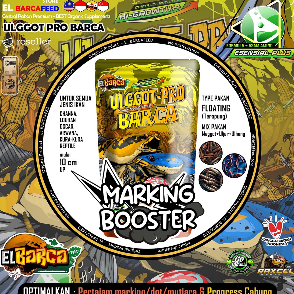 Jual Pro Seller4k4Jy PAKAN PELET IKAN ULGGOT-PRO BARCA 3in1 ULAT JERMAN ...