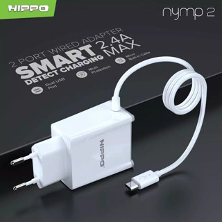 Jual Hippo Adapter NYMP 2 2.4A SDC USB Adapter Kepala Casan Colokan Charger Charging Rumah Type ...