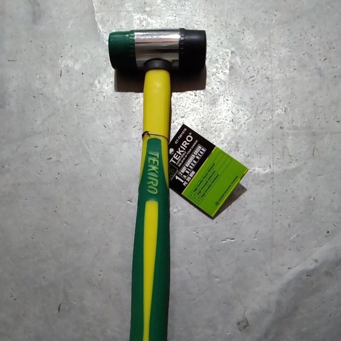 Jual TEKIRO palu kombinasi plastik & karet 35mm 2 way hammer green ORI ...