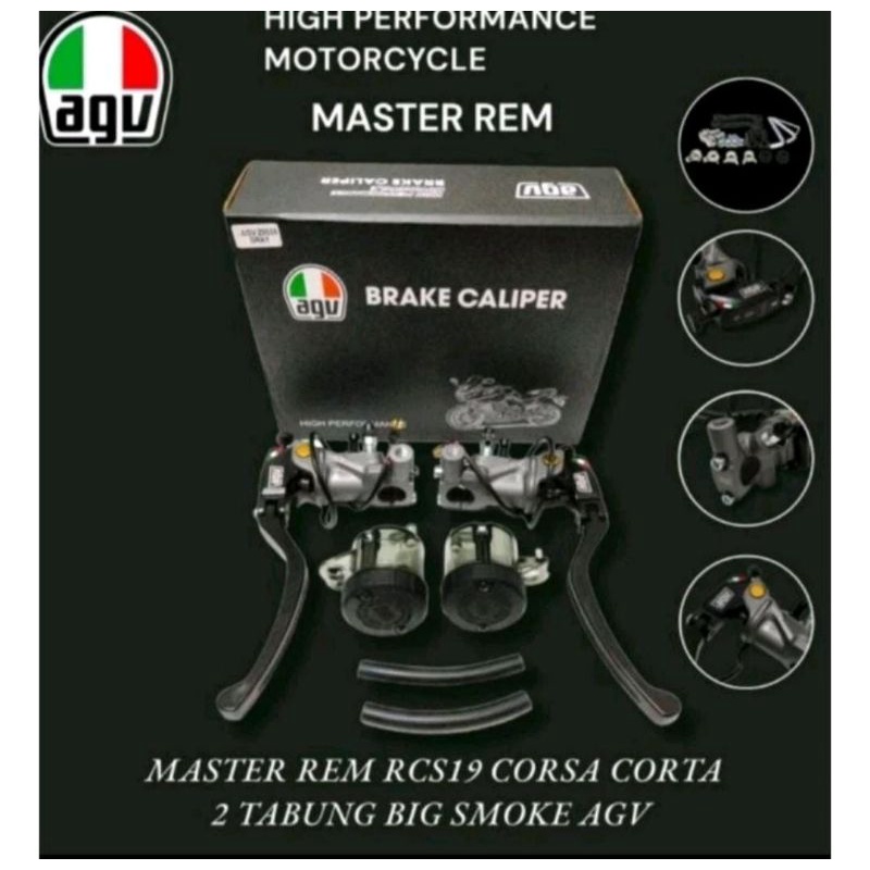 Jual MASTER REM AGV RCS19 CORSA CORTA SET 2 TABUNG BIG SMOKE RCS19 ...