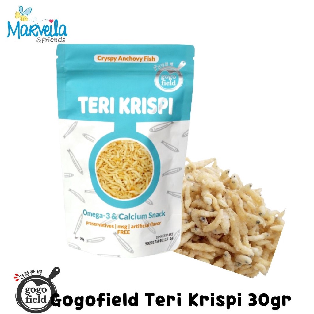 Jual WPTK1998 Gogofield Teri Crispy NON MSG / MPASI BAYI / Teri Krispi 30GR | Shopee Indonesia
