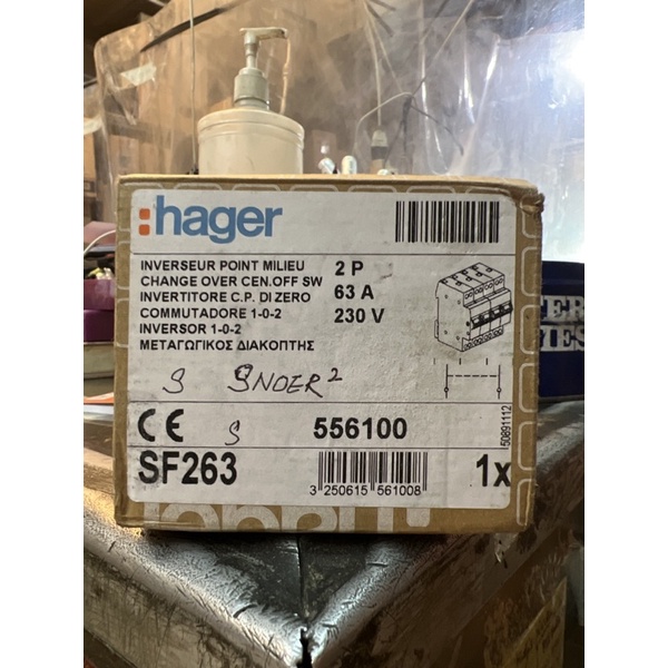 Jual Hager Change Over Switch SF263 2P 63A COS Ohm Saklar PLN Genset ...