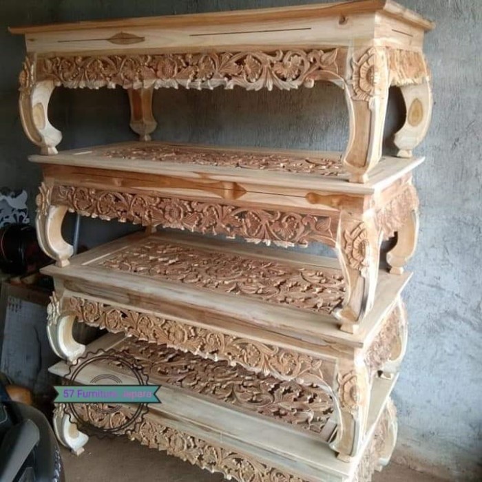 Jual Mimeh- Meja Ruang Tamu Jati Mentahan Full Ukir Jepara | Shopee ...