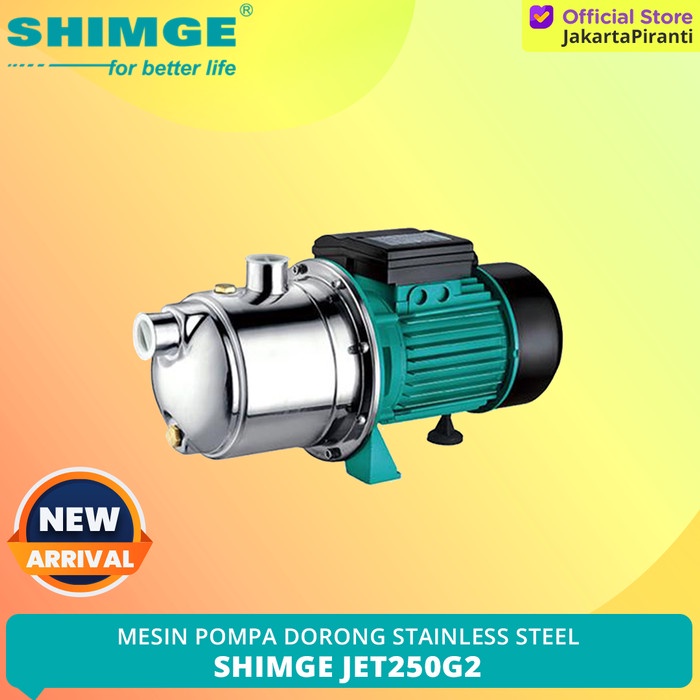 Jual MESIN POMPA DORONG SEMI JET STAINLESS STEEL SHIMGE JET 250 G2 ...