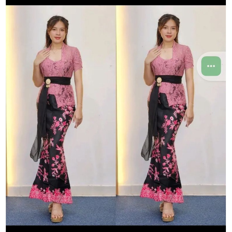 Jual Rok Duyung Batik dan Obi Bawahan kebaya Bali modern | Shopee Indonesia