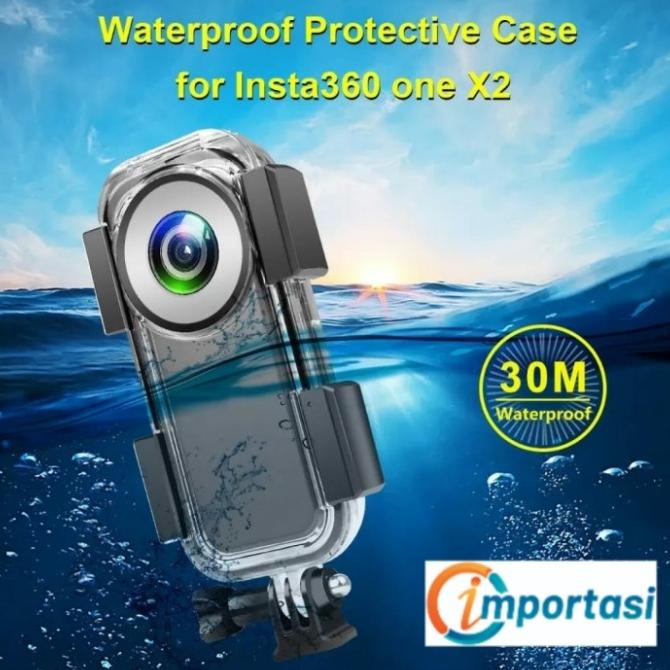 Jual Waterproof Diving Case Insta360 One X2 Underwater Housing Dive ...