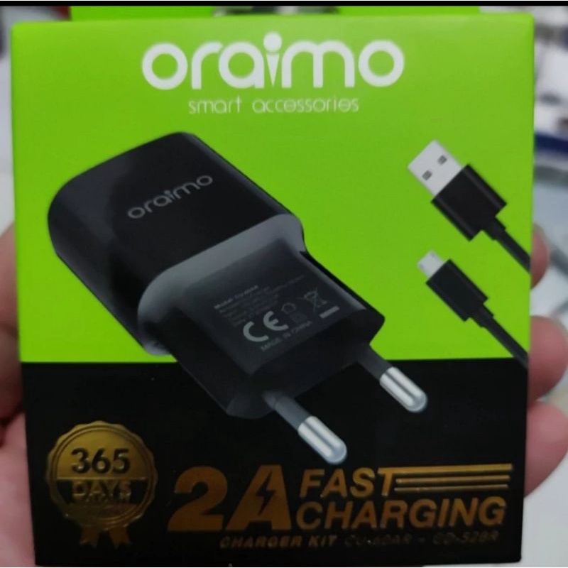 Jual oraimo 2a fast charger kit with micro usb cable | Shopee Indonesia