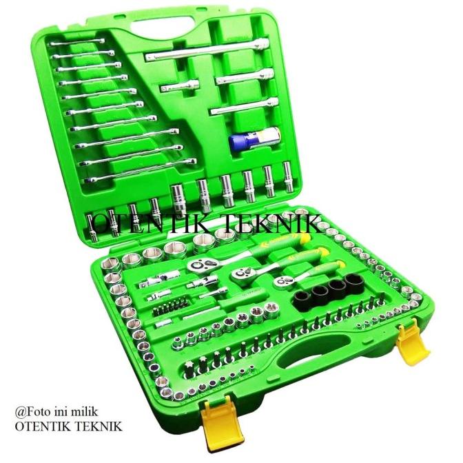 Jual Tekiro Tool Set 120 Pcs Box Plastik - Kunci Set 120 Pcs - Sock Set ...