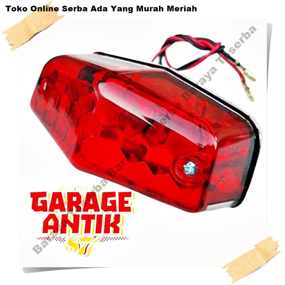 Jual LAMPU STOPAN STOPLAMP LED BELAKANG V80 FULL PRES BESI CB100 MODEL ...