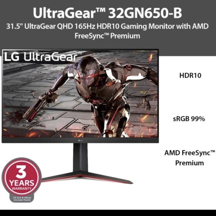 Jual LG UltraGear 32GN650 31.5"QHD 165Hz 1Ms HDR10 Gaming Monitor ...