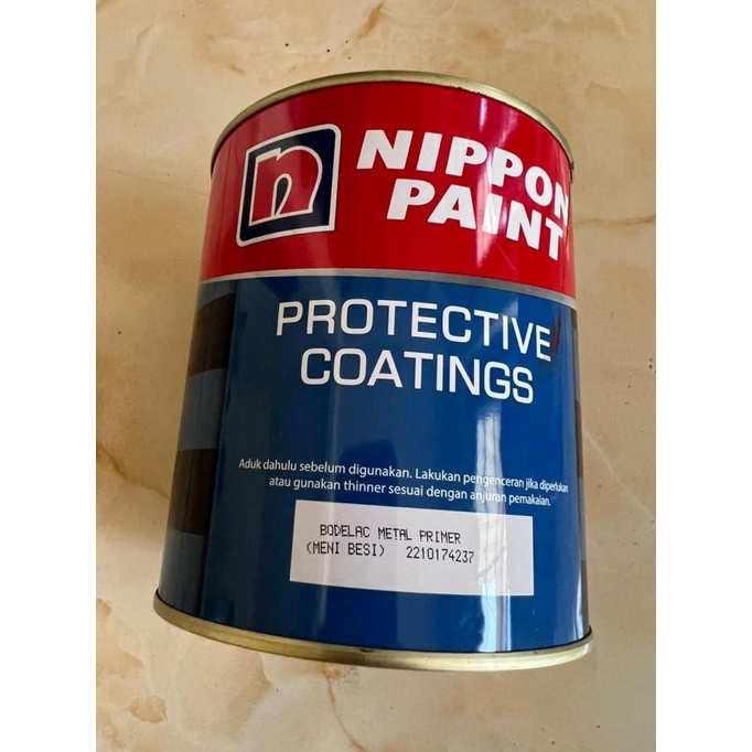 Jual @=@=@=@=] Cat dasar meni besi/bodelac metal nippon paint 1kg merah | Shopee Indonesia