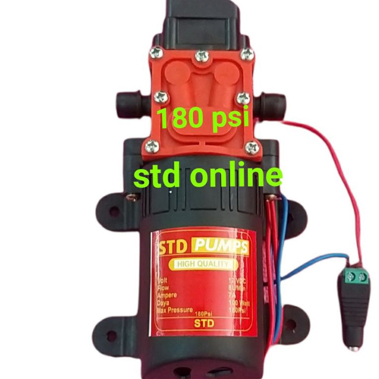 Jual REKOMENDASI 180Psi Pompa Steam pump Dc 12v pump assy Red pump ...