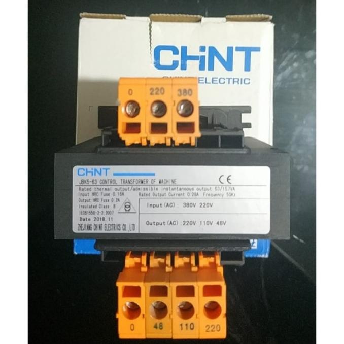Jual Jual Chint Transformer Trafo Step Down 50VA In 380V 220V Out ...