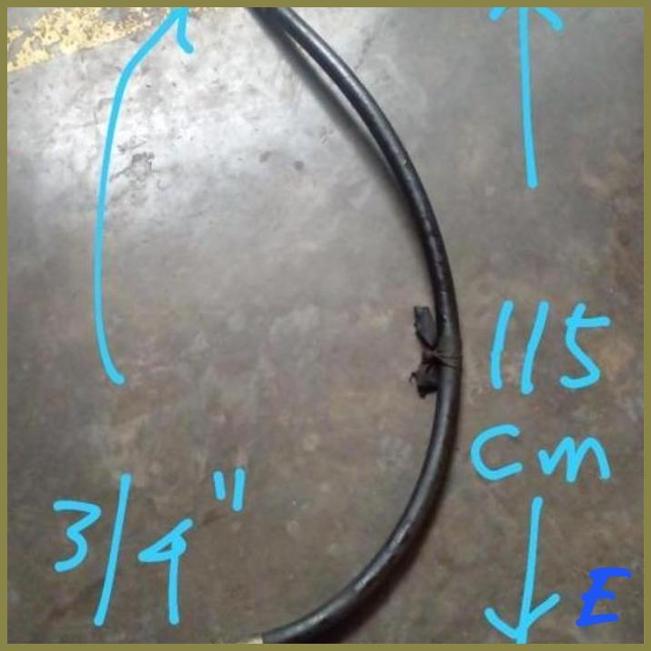 Jual 3 4 INCH X 115CM SELANG HIDROLIK FLEXIBLE HOSE OIL NEPPLE LURUS ...