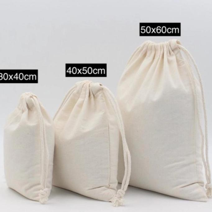 Jual Kain Blacu serut /Pouch blacu tebal ukuran besar/Laundry bag ...