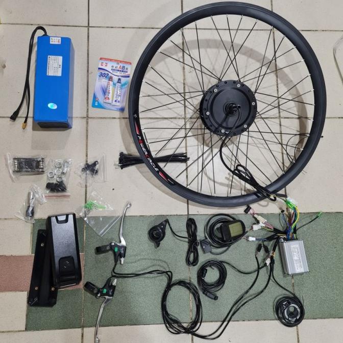 Jual Ebike Kit 48V 350 Watt Complete Set Battery Lithium 10A Sepeda ...