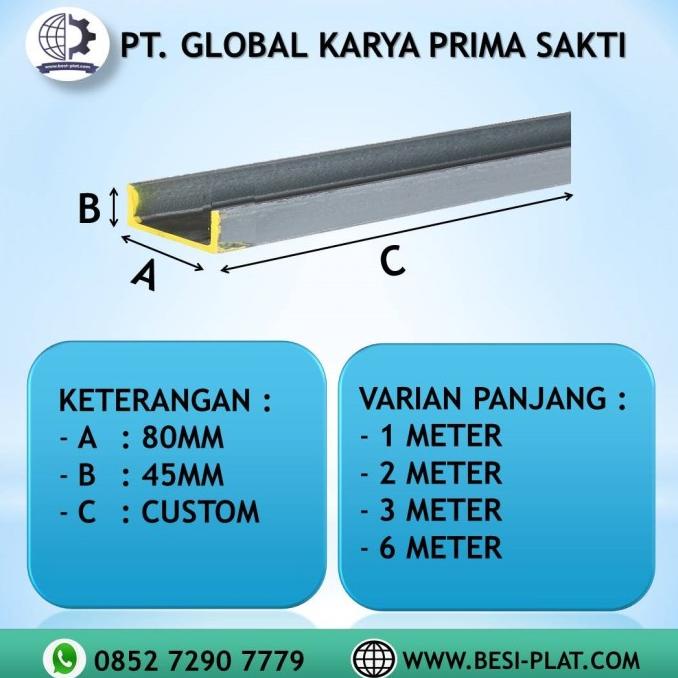 Jual Besi Unp 80 x 1 Meter | Shopee Indonesia