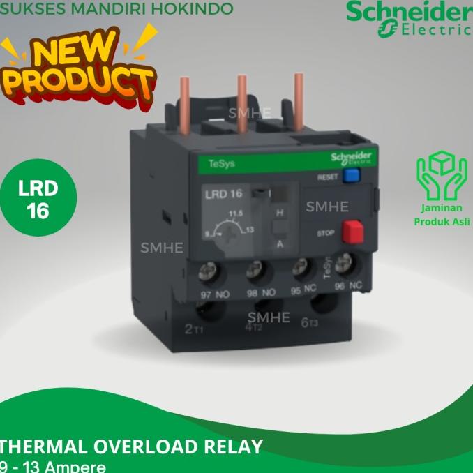 Jual LRD16 LRD 16 Thermal Overload Relay Schneider TeSys Original SNI ...