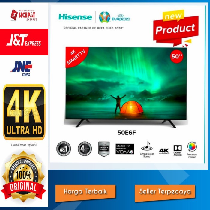 Jual Led Tv Hisense 50 Inch 50E6F Digital Smart Tv Ultra Hd 4K | Shopee ...