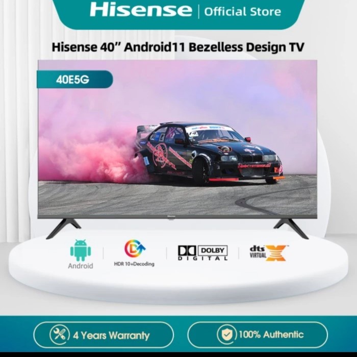 Jual Hisense 40 Inch Android Smart Tv Digital 40E4F Garansi Resmi 4 ...