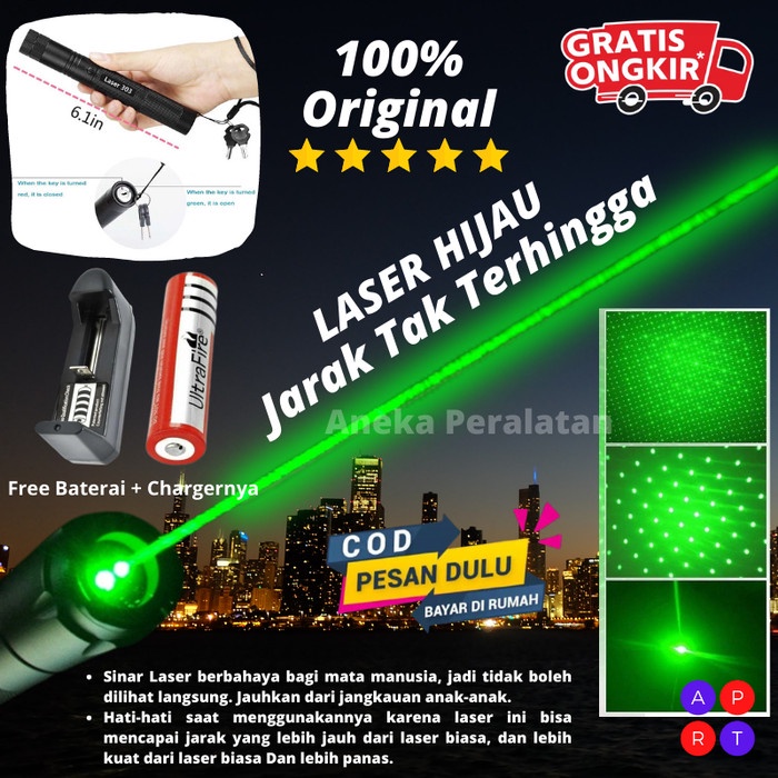 Jual Green Laser Pointer Jarak Jauh Laser Presentasi Senter laser Hijau ...
