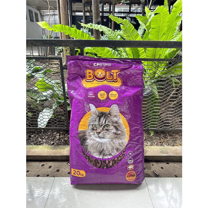 Jual Catfood Bolt 20 Kg / Makanan Kucing Bolt (Gojek/Grab) | Shopee ...