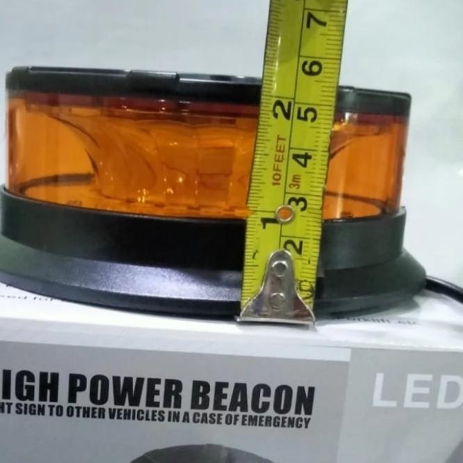 Jual Rotary Warning Lamp Led 12-24V Model Pipih High Power Beacon ...
