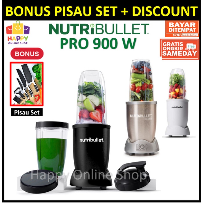 Jual Nutribullet Pro 900W 9 pc- Nutri Bullet Pro 900 W Blender - Original | Shopee Indonesia