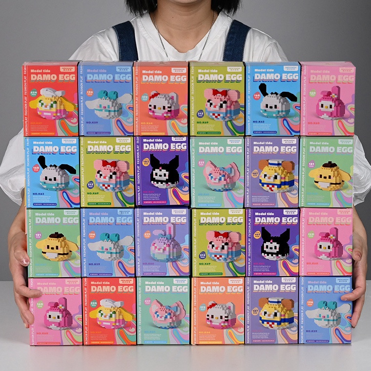 Jual PRODUK TREND MKSM Nano Block DAMO EGG Kartun Mini Mainan Balok Susun Mainan Anak Edukasi ...