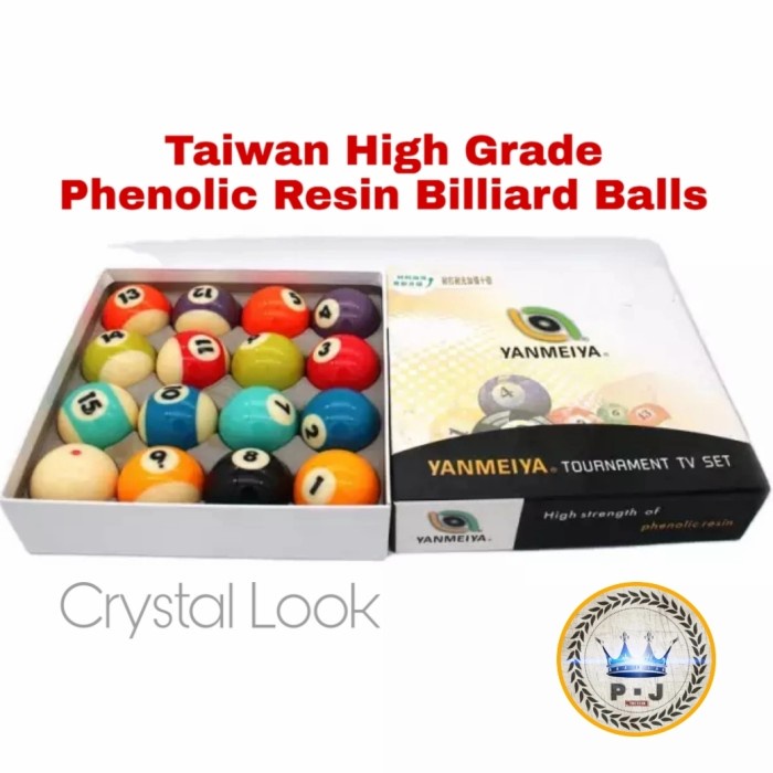 Jual Set BolaBilliard Balls YanmeiyaModel Cyclop Meja 9 Ft | Shopee ...