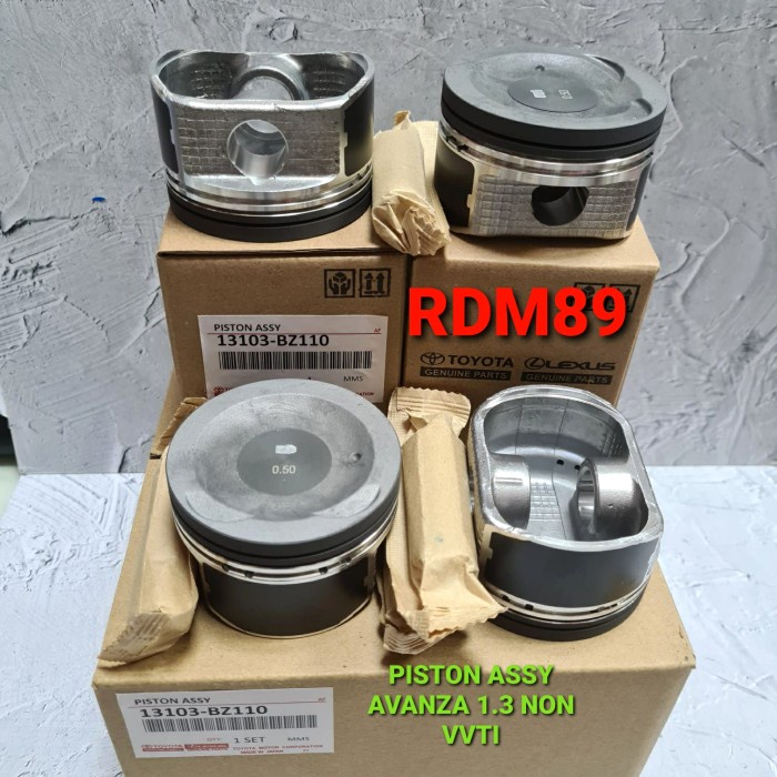 Jual Piston Assy+Pen Toyota Avanza 1300Cc Non Vvti 13101-Bz030 Std 050 ...