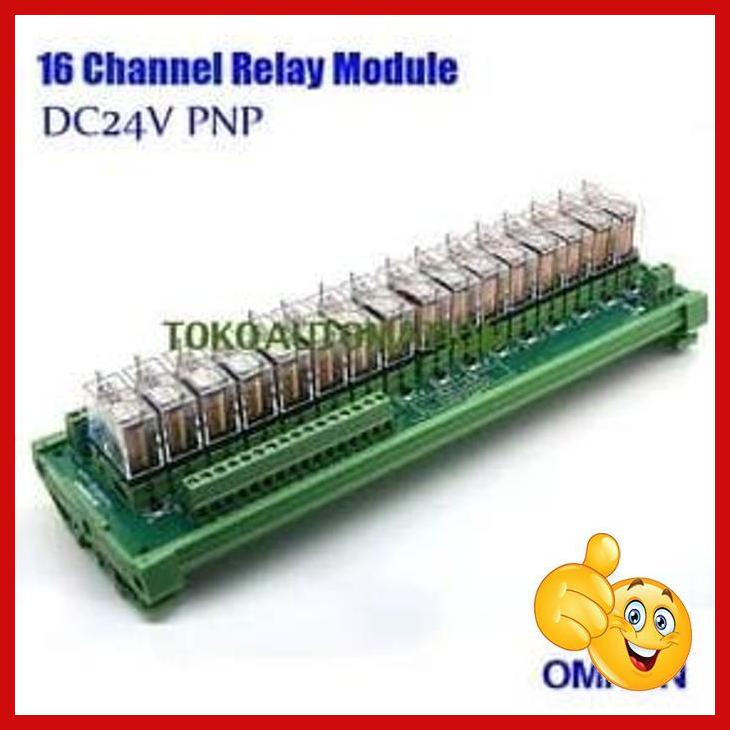 Jual [TAO] PA17 16 CHANNEL OMRON PLC CONTROL PANEL RELAY MODULE G2R 1 E ...