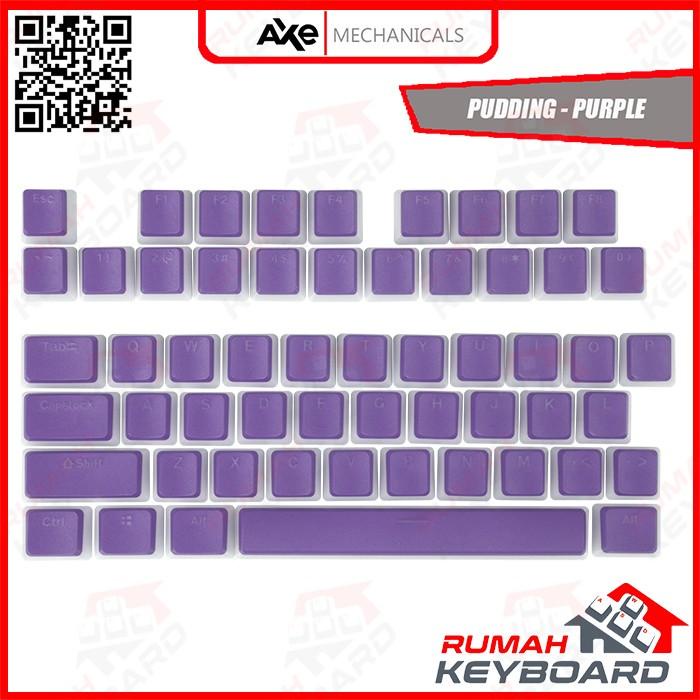 Jual Keycap - Keycaps - Oem - Pudding Purple - Pbt - Rgb - See Through ...