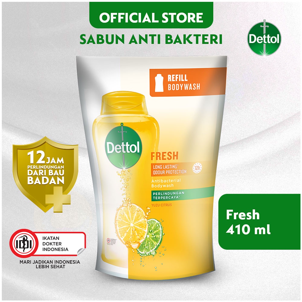 Jual Dettol Body Wash Anti Bakteri Fresh 410G | Shopee Indonesia