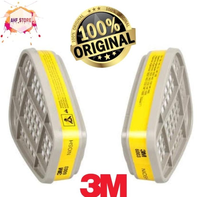 Jual Cartridge 3M 6003 Acid Filter Gas Respirator 6200 7502 6800 ...