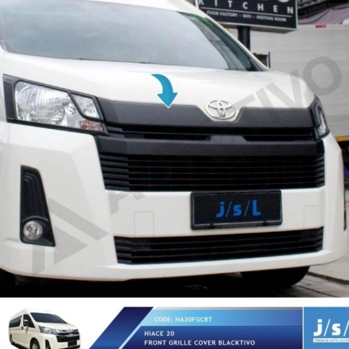 Jual [Original] Hiace Front Grille Jsl Grill Depan Cover Blacktivo ...