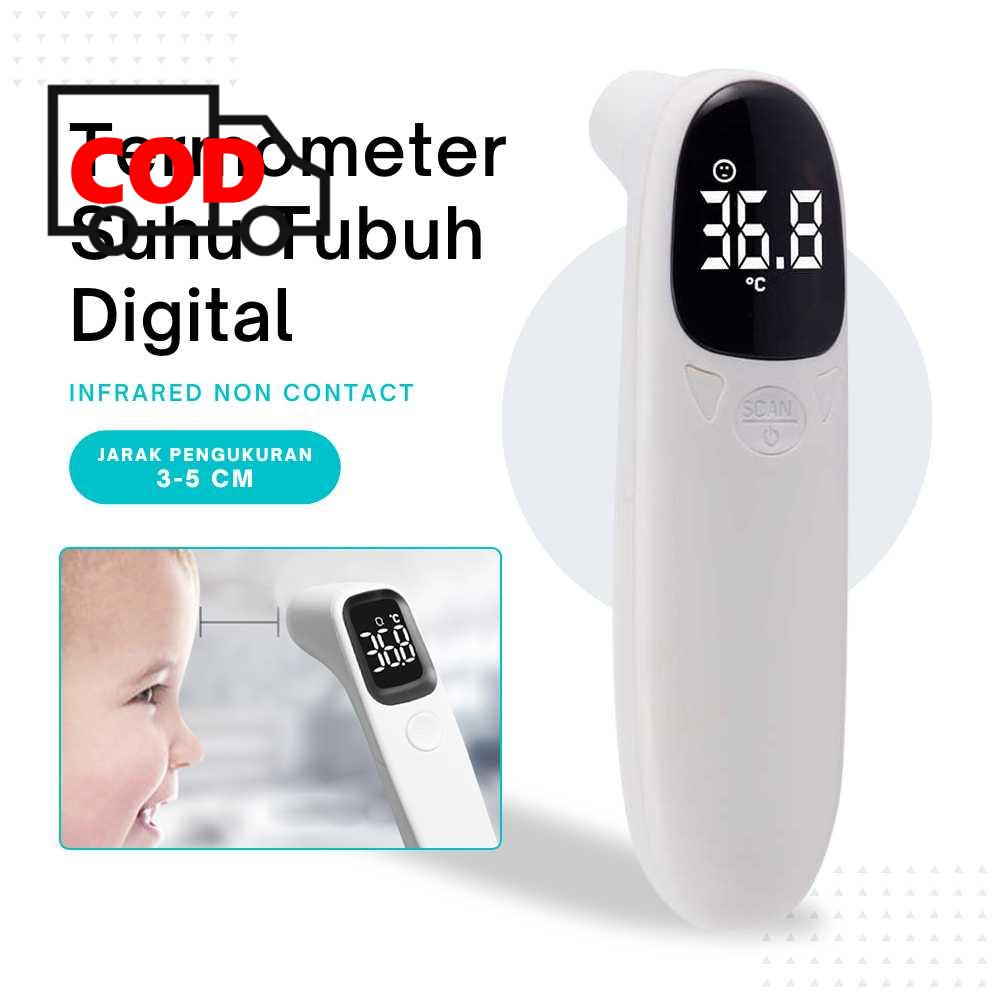 Jual Termometer Suhu Badan Tubuh Digital Infrared Non Contact Alat Ukur ...