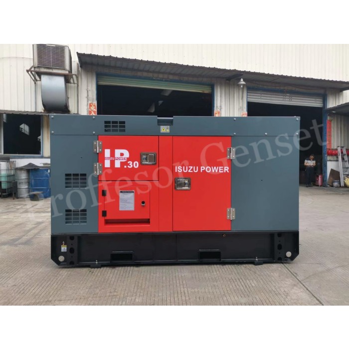 Jual Genset 30 kva Silent ISUZU Original IP30 Diesel Generator Set ...