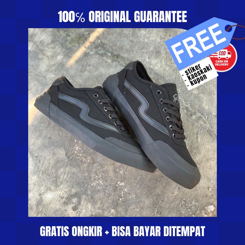 Jual PATROBAS NEW IVAN LOW ALL BLACK (TURUN 1 SIZE) FREE STIKER ...