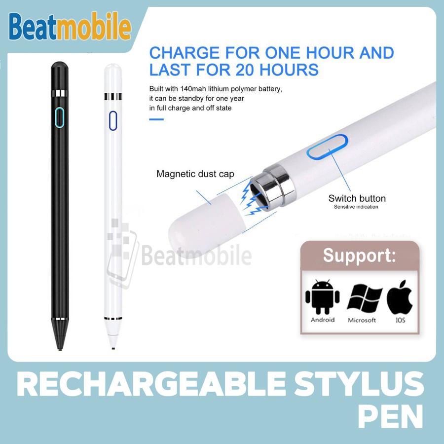 Jual Stylus Pen Universal Rechargeable untuk Ipad Android dan ...