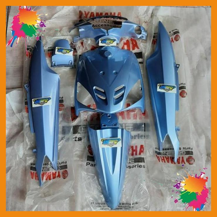 Jual cover body bodi halus fullset mio sporty biru langit muda telur ...