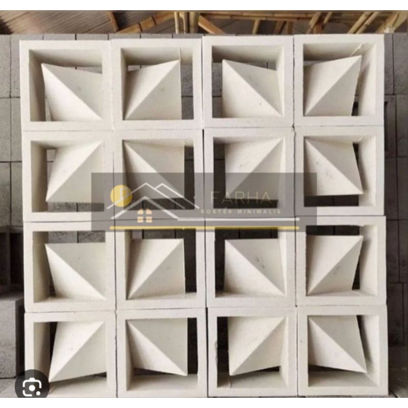 Jual loster beton/roster beton minimalis/loster 2 sisi | Shopee Indonesia