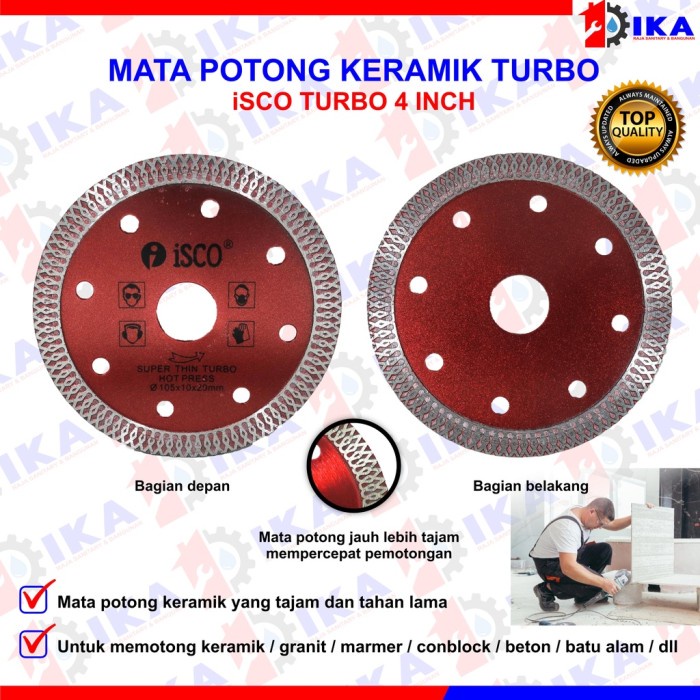 Jual Pisau Mata Potong Keramik Granite 4" Diamond Wheel Turbo Isco 100% ...