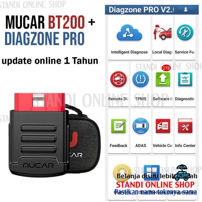 Jual MUCAR BT200 Alat Scanner Mobil Lengkap Diagzone Pro Murah | Shopee Indonesia
