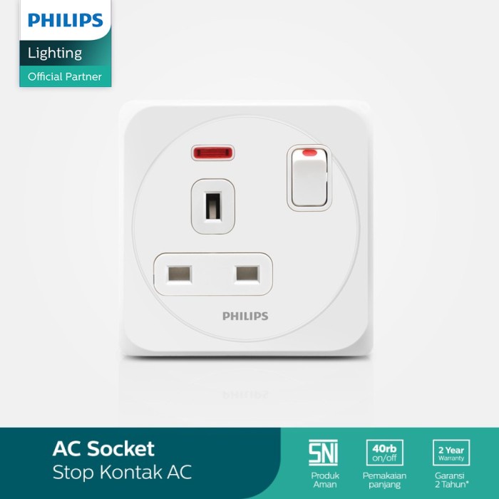 Jual Philips Simply Air Conditioning Socket Outlet | Shopee Indonesia