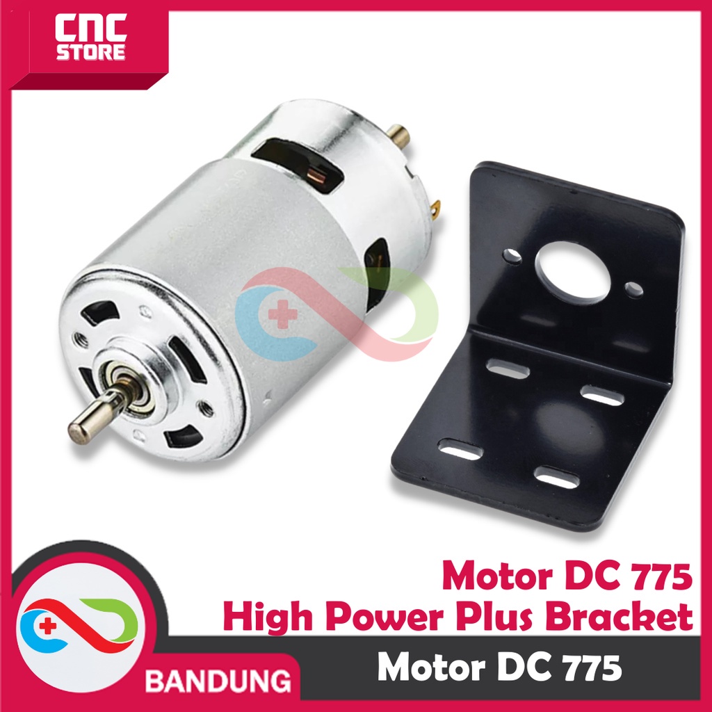 Jual MOTOR DC 775 HIGH POWER 12-24V HIGH TORSI 6000-12000RPM PLUS ...