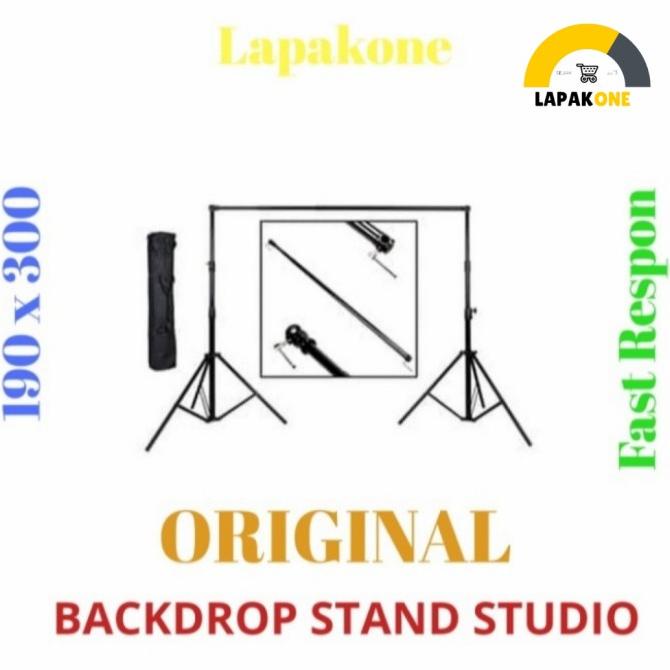 Jual Original Stand Background Foto /Tiang Backdrop Photo Studio ...