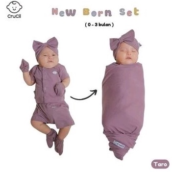 Jual Baju Set Bedong Bandana atau Topi By Crucil | Shopee Indonesia