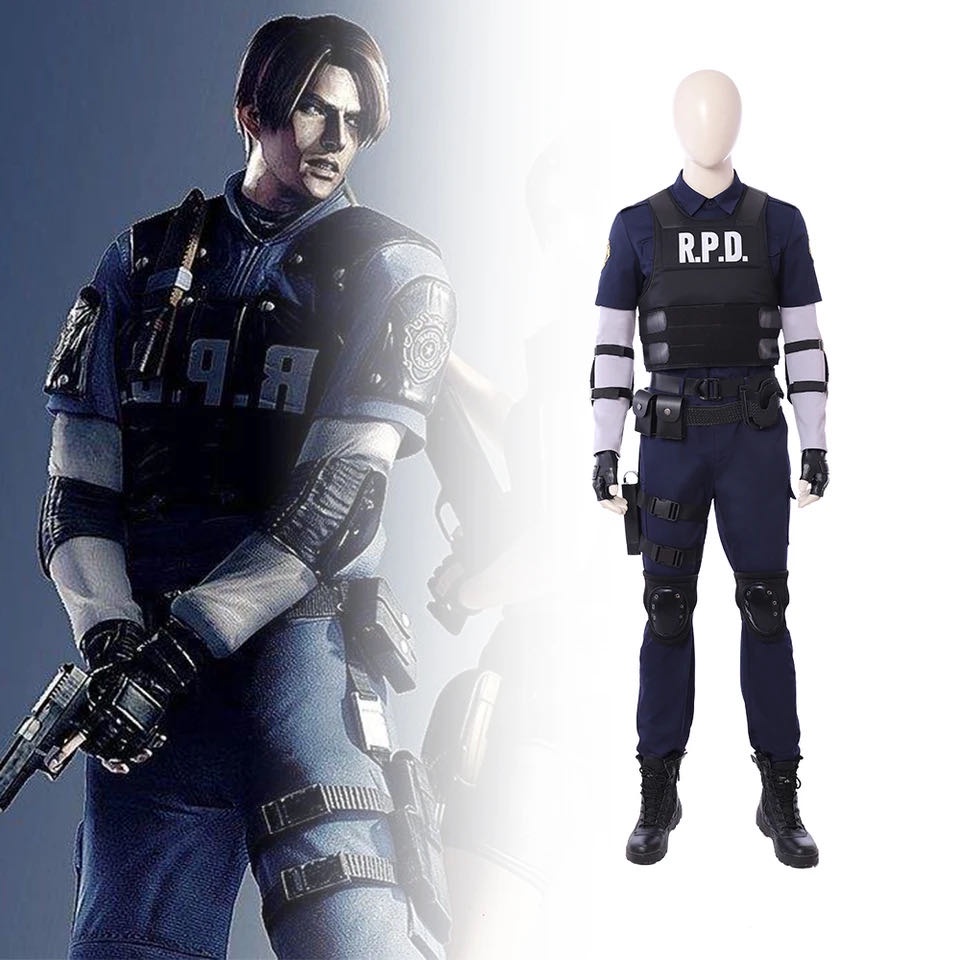 Jual Game Resident Re Cosplay Costume Leon Scott Kennedy Outfits Man ...